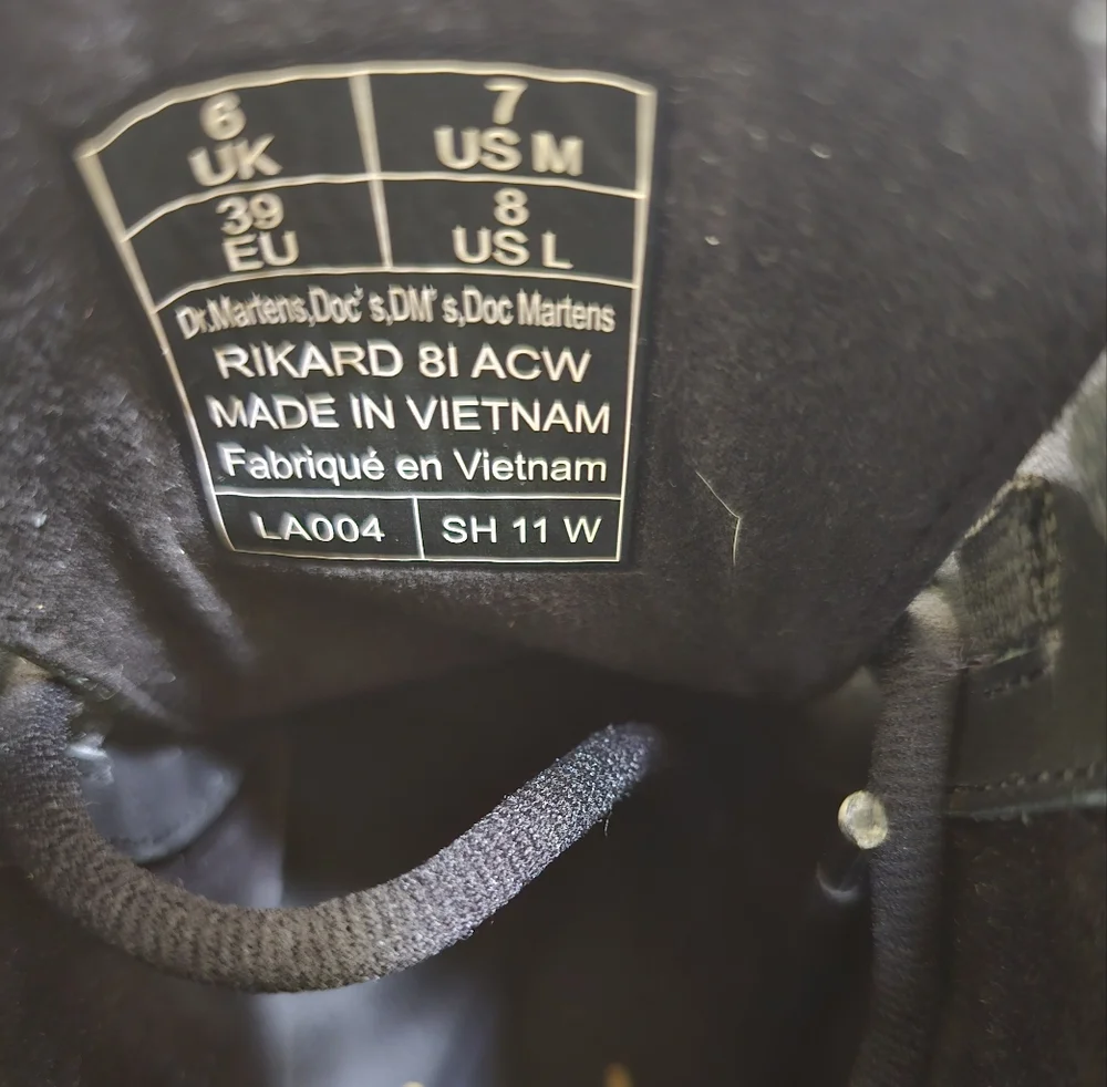 Dr. Martens | Shoes | New Dr Martens Rikard 8i Acoldwall Leather ...